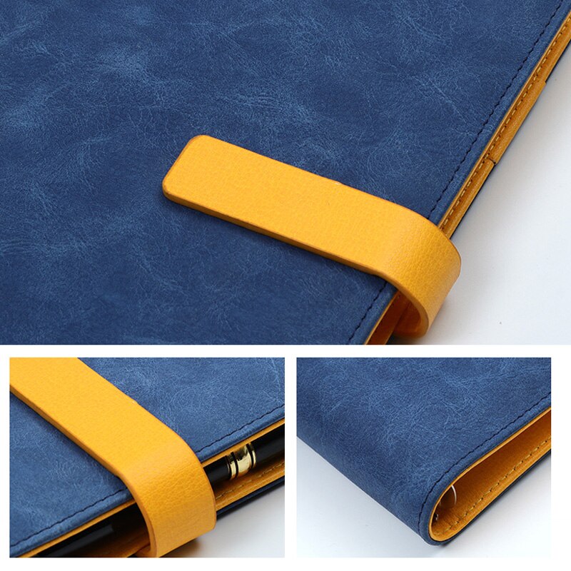 A5 Spiral Binder Ring Planner PU Leather Notebook ... – Grandado