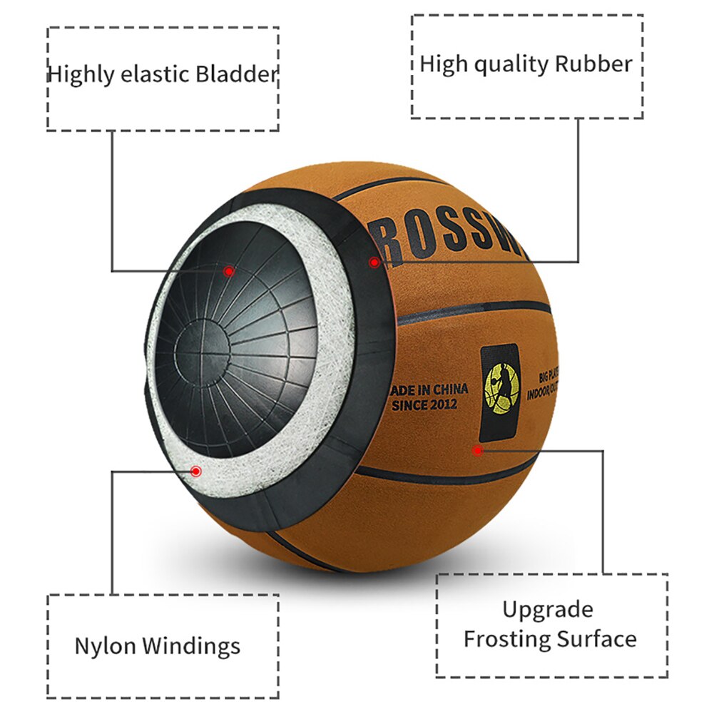 CROSSWAY Leather Basketball Game Training Equipmen... – Grandado
