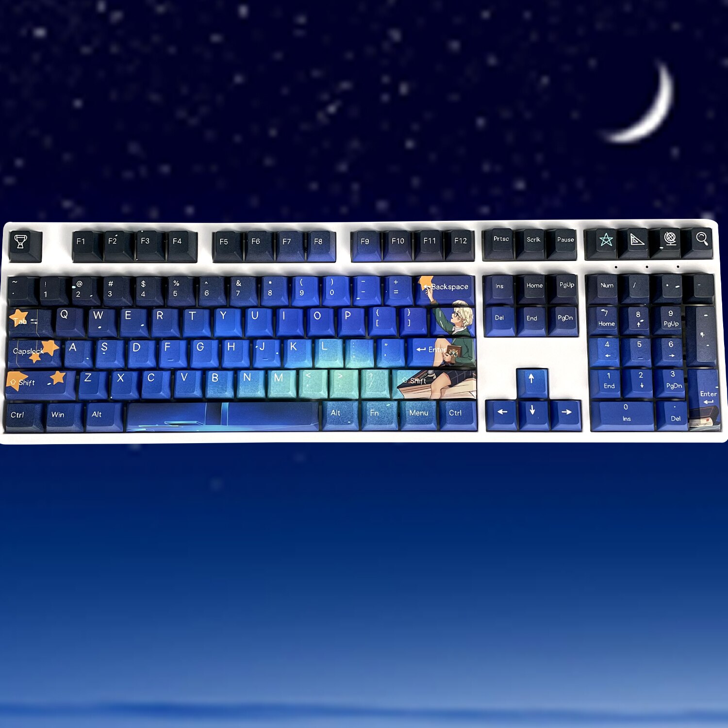 GMK 135 Keycaps PBT Cherry Outline Dye Sublimation... – Grandado