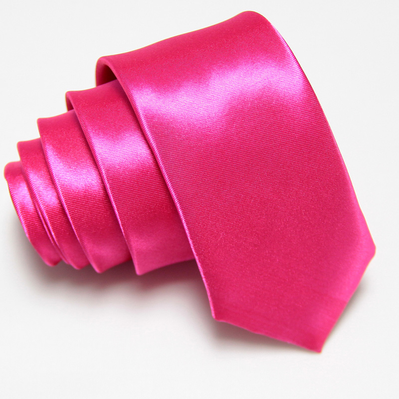 5CM Skinny Slim Narrow Ties for man Solid Color Bl... – Vicedeal