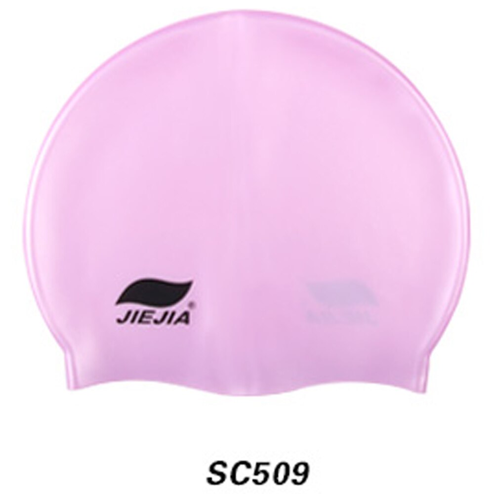 1pc Swimming Cap Swim Silicone Hats Solid Color Wa... – Grandado