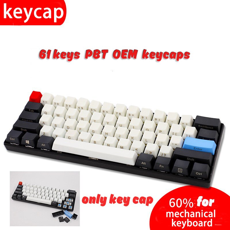OEM Profil PBT Keycap Computer PC Gamers 61 Schlüs... – Grandado
