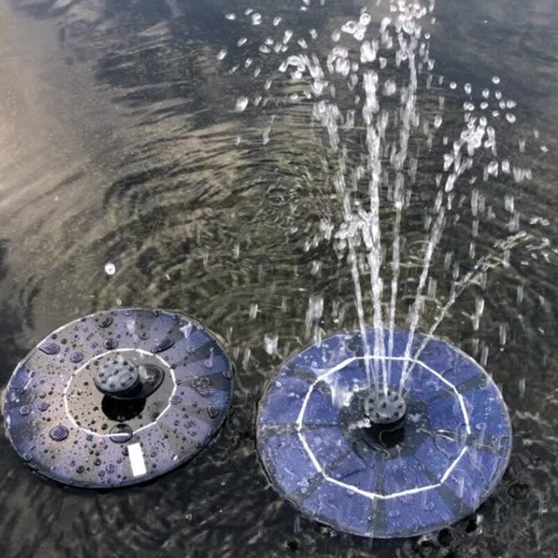 Solar water round fountain Garden Floating Outdoor... – Vicedeal