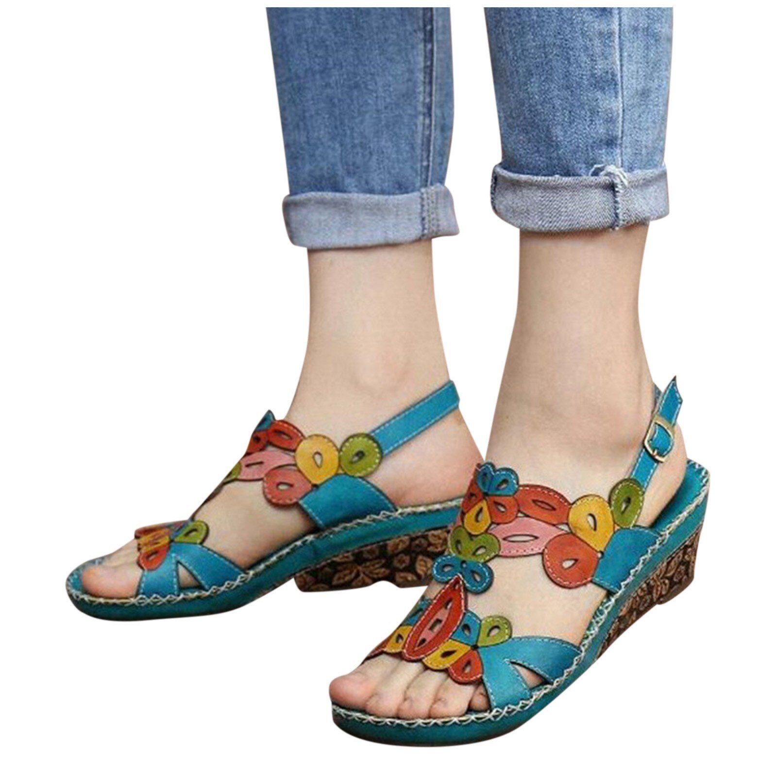 Mixed Colors Platform Women's Sandals Summer Women... – Vicedeal