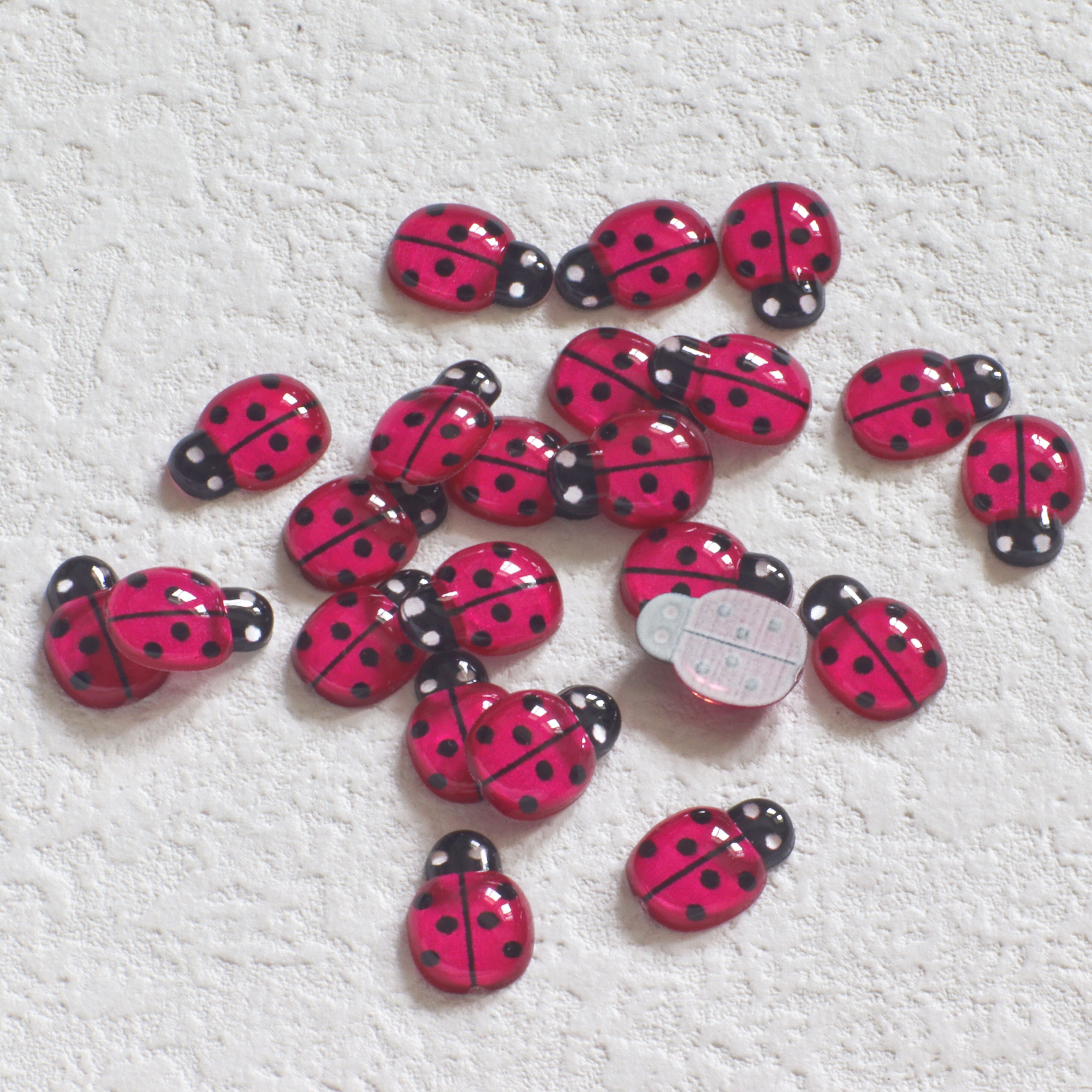 Lovely 9*13mm resin Ladybug 40pcs Scrapbooking Fla... – Vicedeal