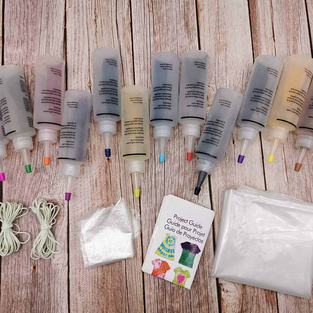 12-Color Cotton And Linen Clothing Tie Dye Set Fab... – Grandado