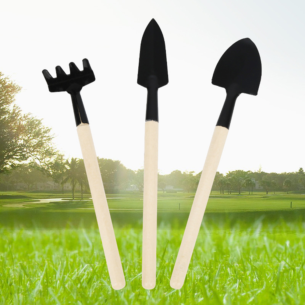 3pcs/set Mini Spade Shovel Harrow Flowerpot Tools ... – Grandado