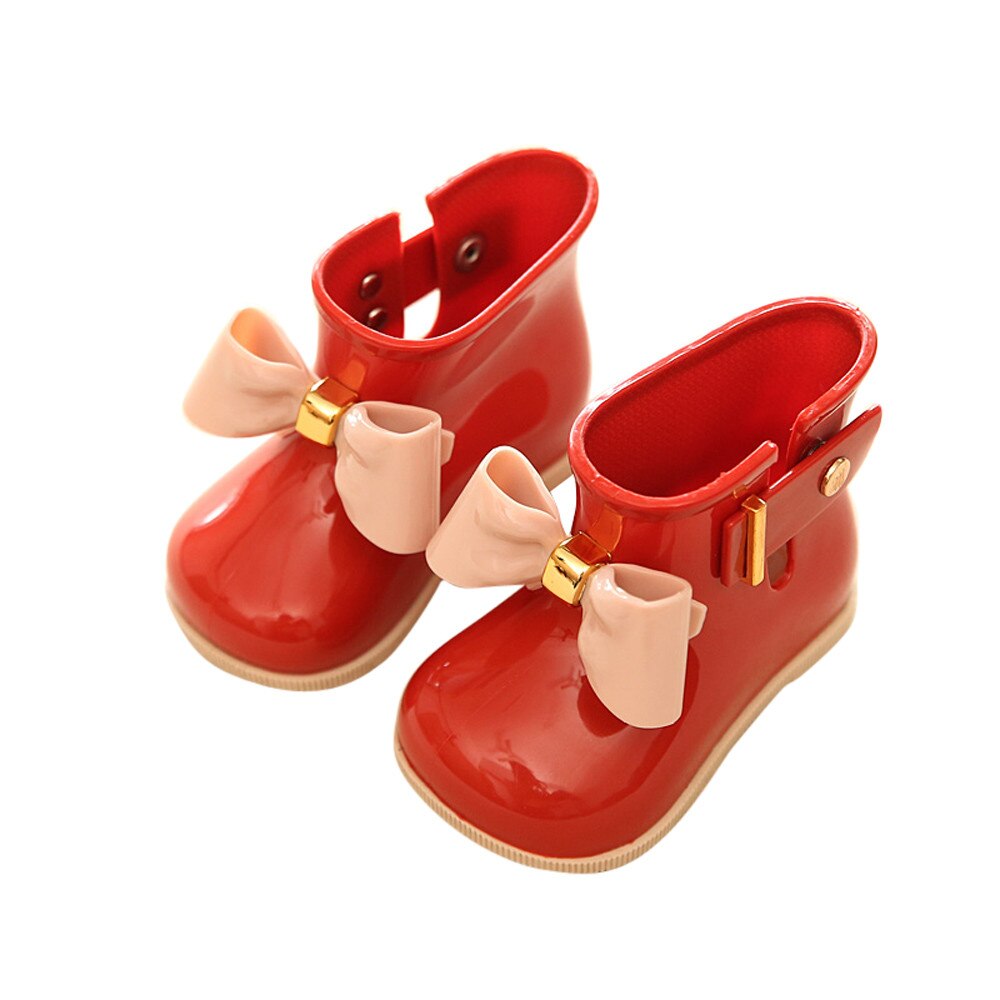Cute baby toddler boots Baby Jelly Girl pvc Buckle... – Grandado