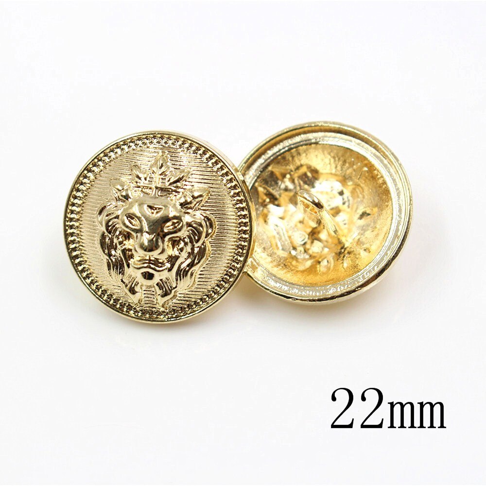 178097,10pcs/lots Lion head Vintage Metal Button m... – Grandado