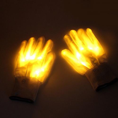1Pair Funny LED Light Up Hand Finger Gloves Hallow... – Vicedeal
