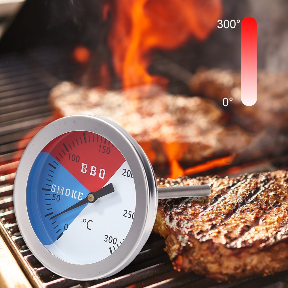 300 Celsius BBQ Smoker Grill Thermometer Stainless... – Grandado