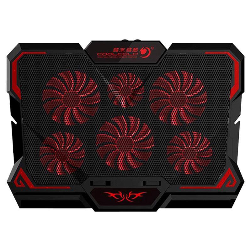 COOLCOLD 17inch Gaming Laptop Cooler Six Fan Led S... – Grandado