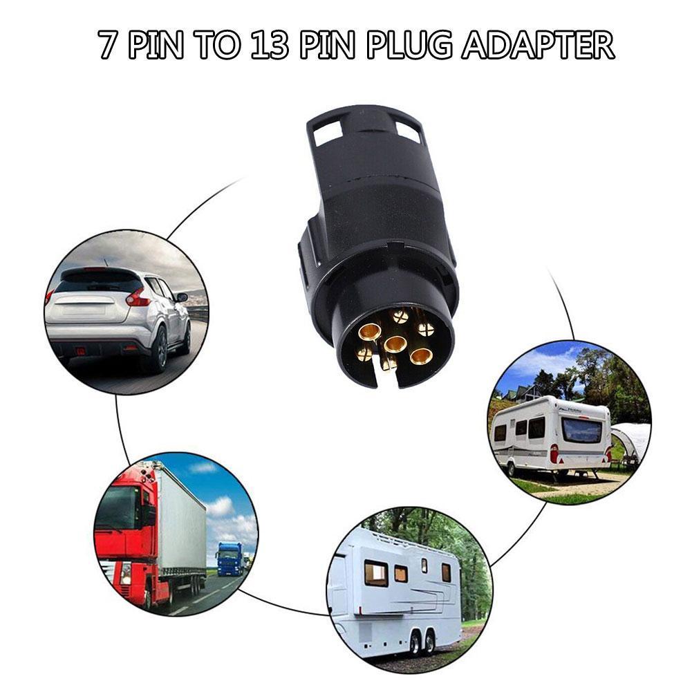 Car Trailer Truck 7 Pin to 13 Pin Plug Adapter Tra... – Grandado