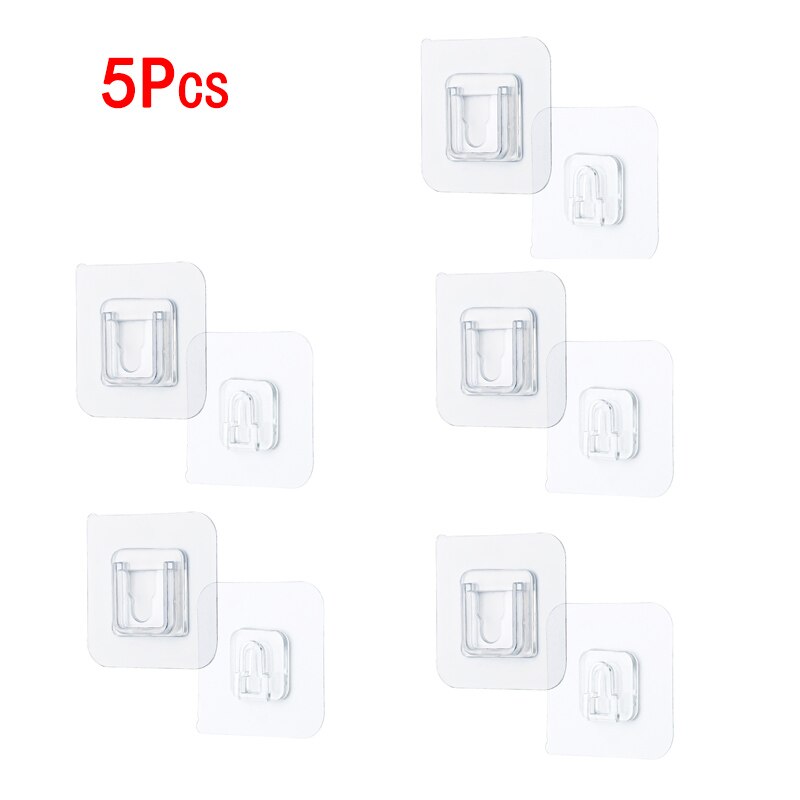 Double sided adhesive wall hook hook strong transp... – Grandado