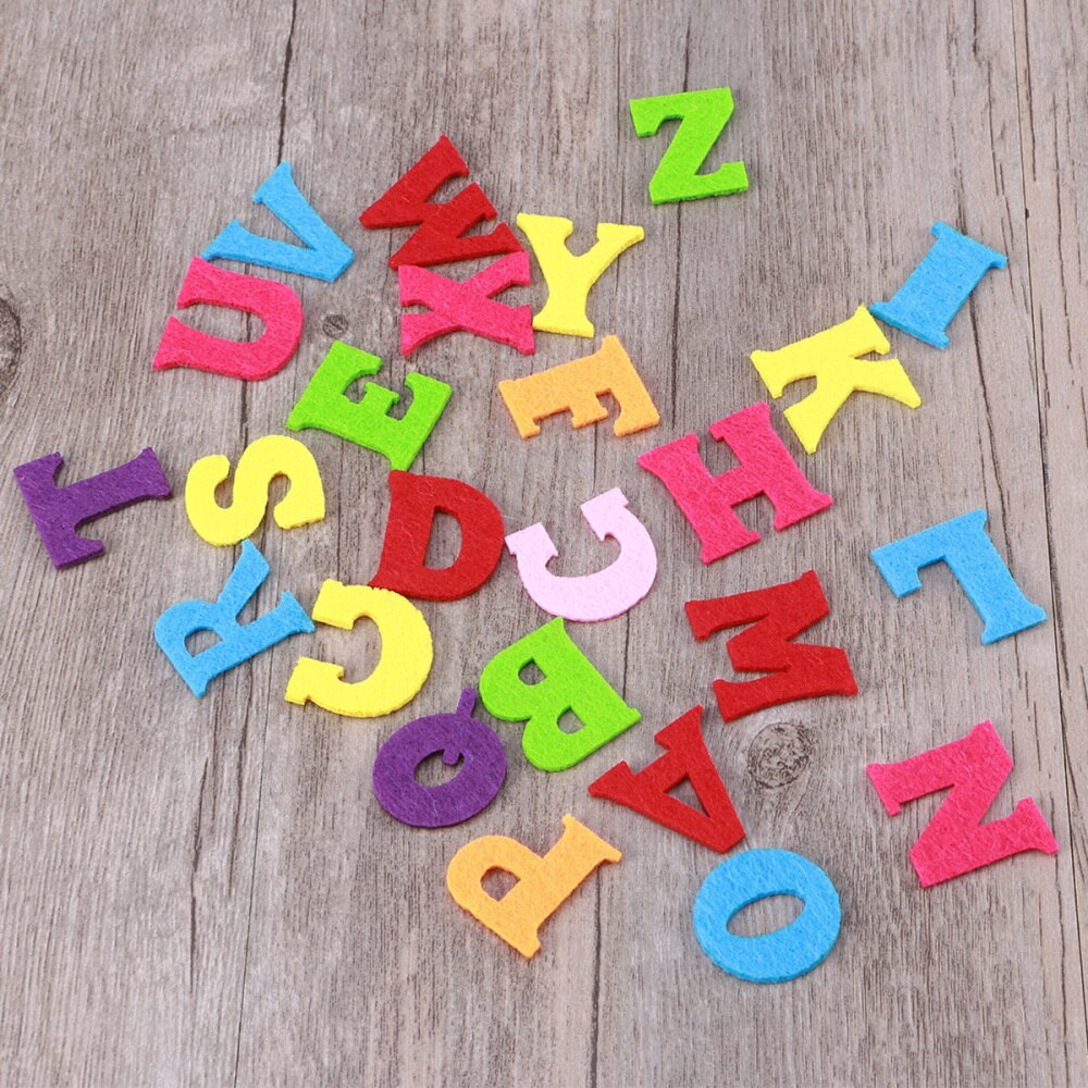 50Pcs Vilt Alfabet Letters Niet-geweven Stof Abc V... – Grandado