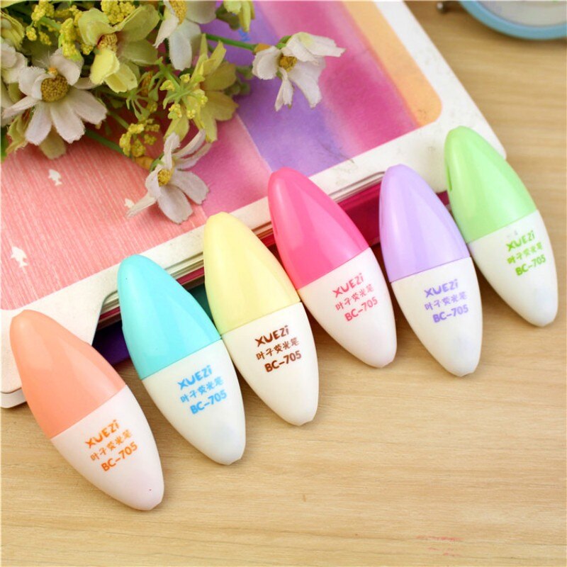 6 pcs/lot Mini leaf Highlighter Cute 6 colors Anim... – Grandado