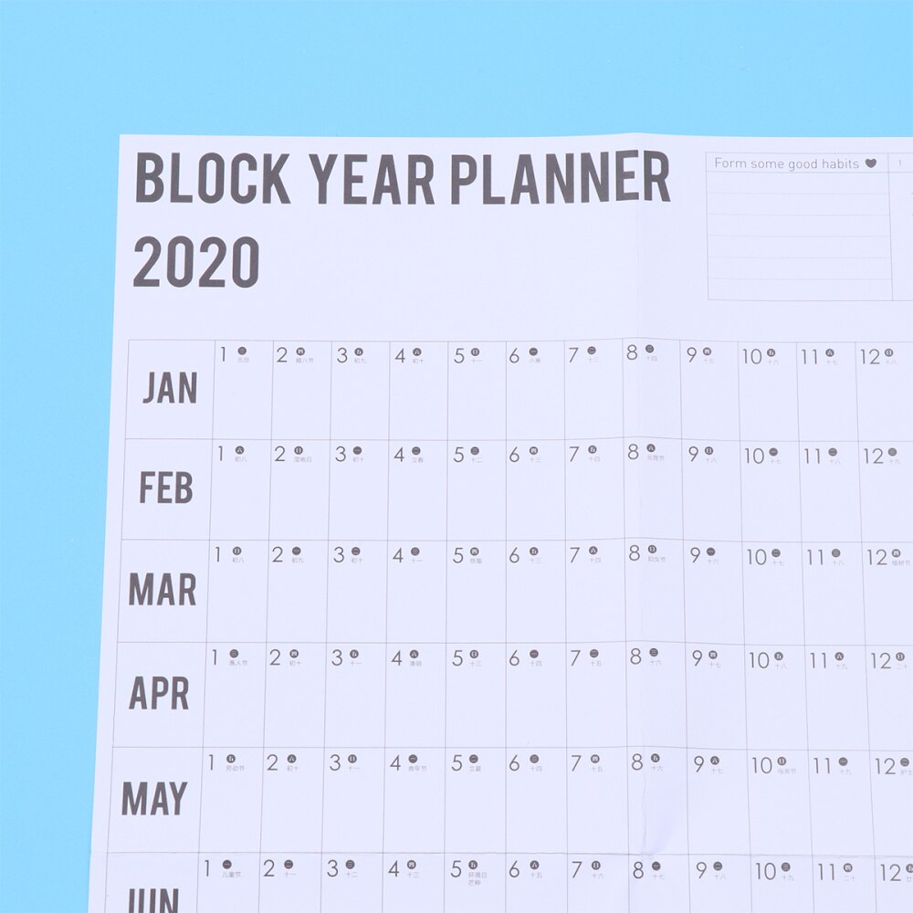 2Pcs Calenders Calender Lovely Planner Simple Styl... – Grandado