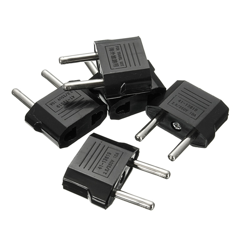 5x USA America To EU Europe Powered Plug Travel Ch... – Grandado