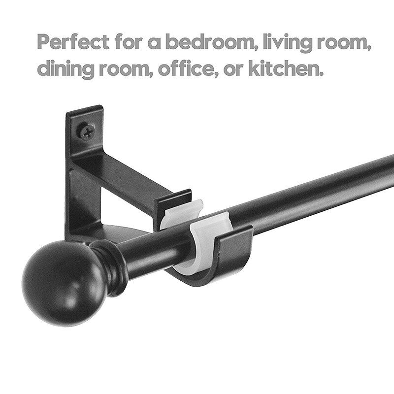 XD-4 Pack Single Curtain Rod Brackets for Drapery ... – Grandado