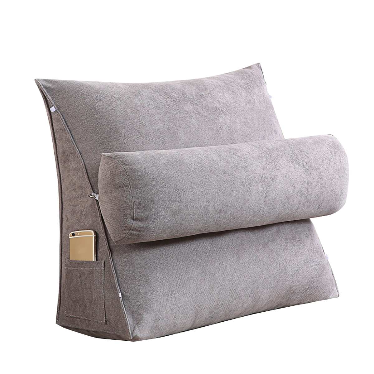 45cm Lounger Bed Reading Rest Back Pillow Triangle... – Vicedeal