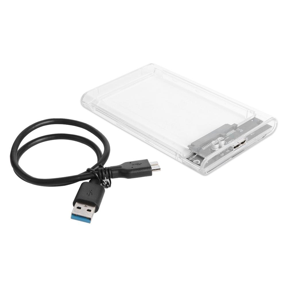2.5 inch Transparent HDD SSD Case SATA III to USB ... – Vicedeal