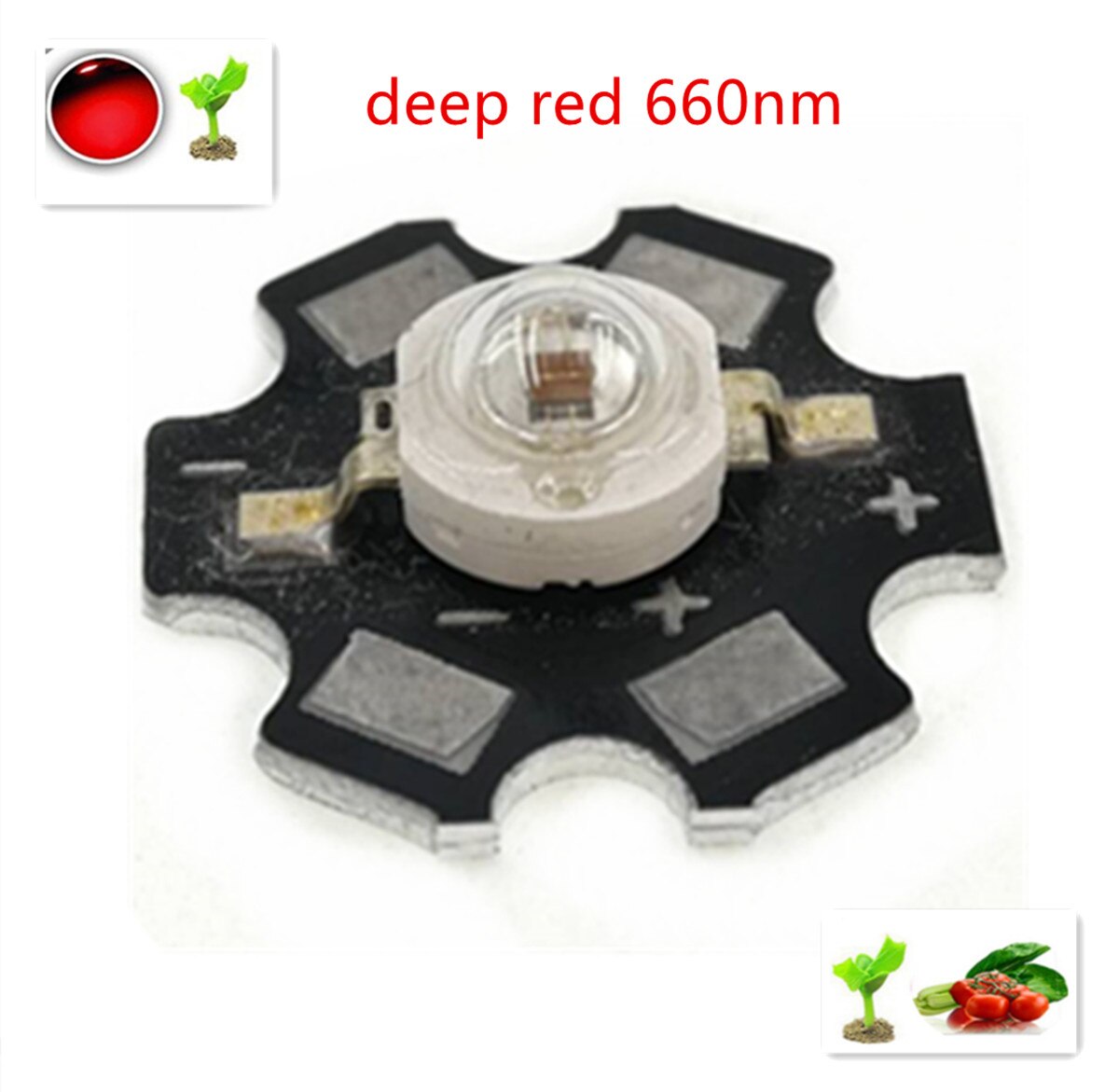 100 stks/partij High Power 3 W Grow LED 660nm Deep... – Grandado