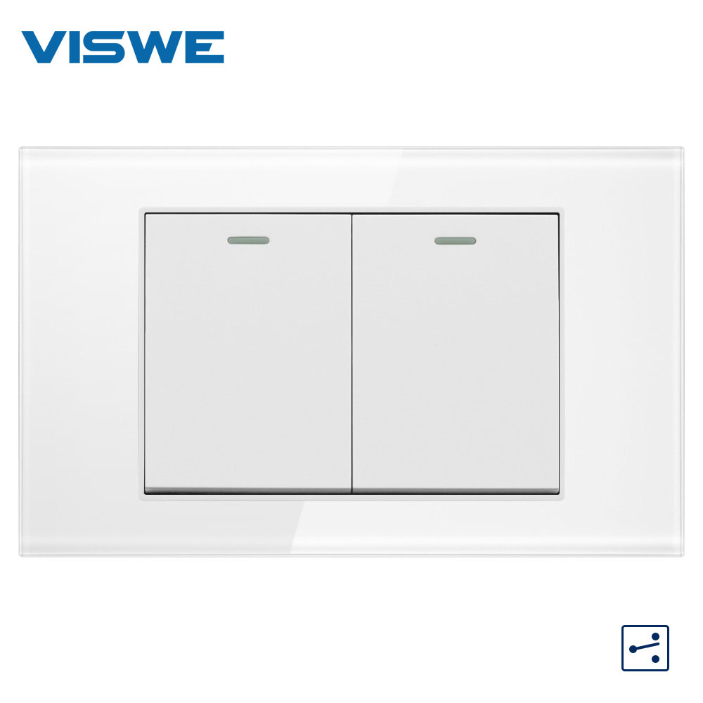 VISWE Electrical Light Switch 1 2 3 4gang 2way Pus... – Vicedeal