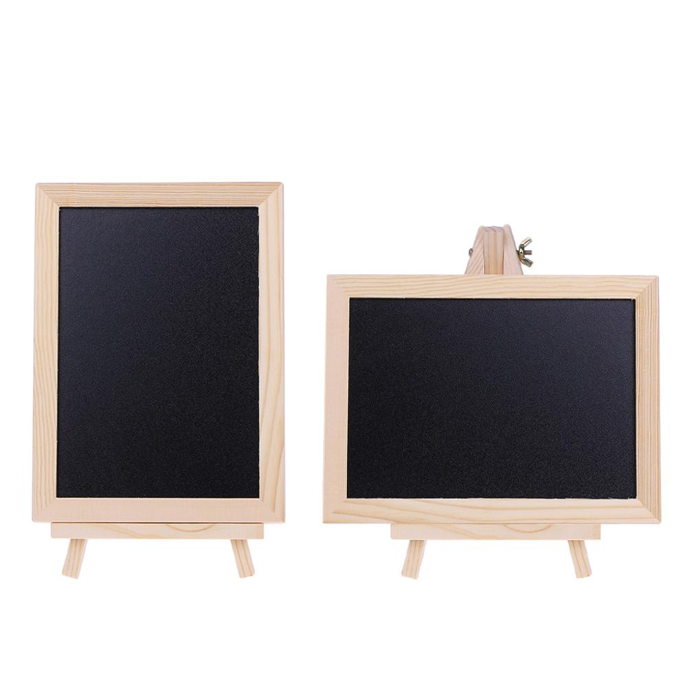 Wood Tabletop Chalkboard Double Sided Blackboard M... – Vicedeal
