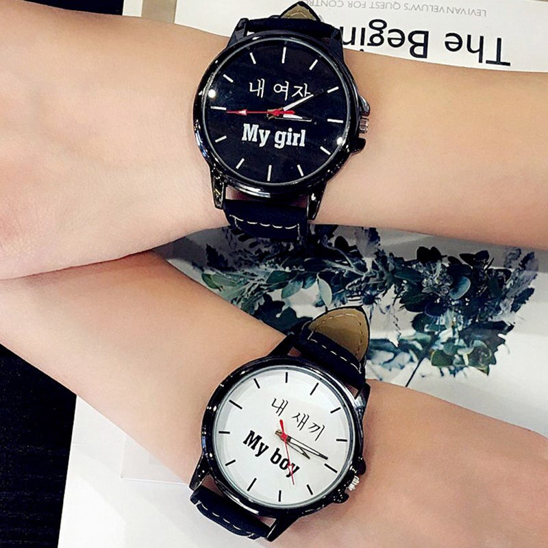 South Korea Style Watch Simple Lover Wristwatch My... – Grandado