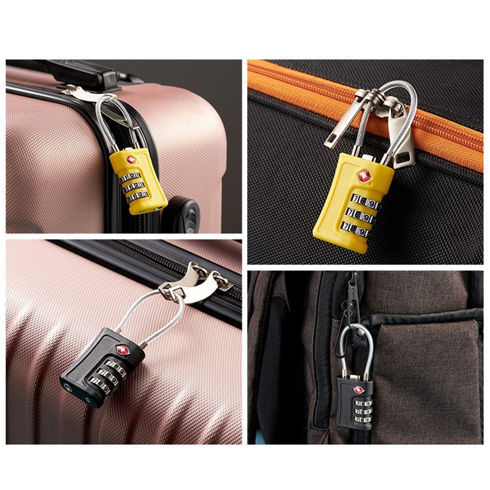 3 Digit Combination Lock TSA Anti-theft Customs Pa... – Grandado