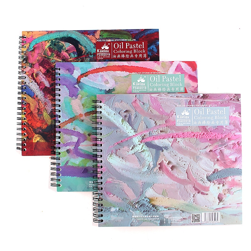 Kuelox Oil Pastel Books Oil Pastel Special Paper C... – Vicedeal