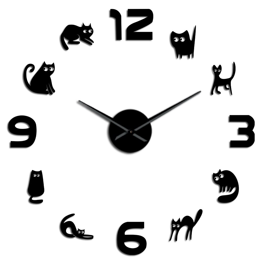 Schattige poesjes muurkunst nummers stickers diy g... – Grandado