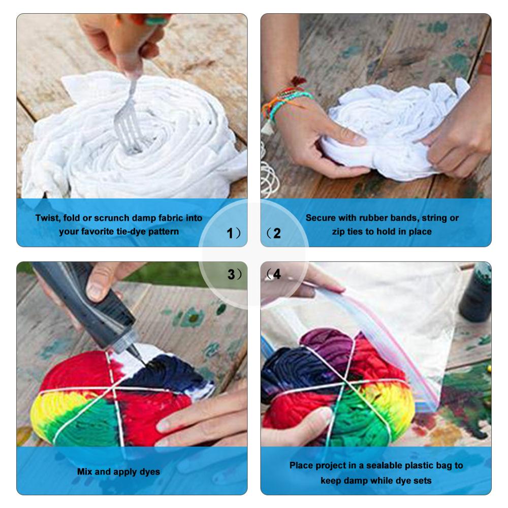 5PC Suit DIY Tie-Dye Clothes Suit For Fabric Texti... – Grandado