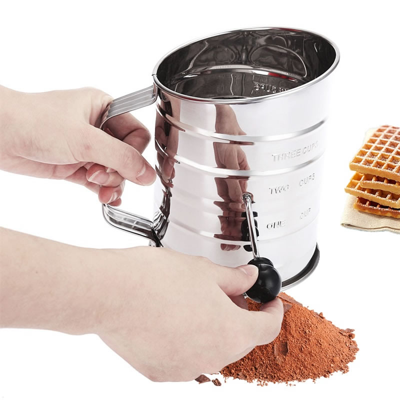Upspirit Stainless Steel Flour Sieve Cup 40 Mesh H... – Grandado