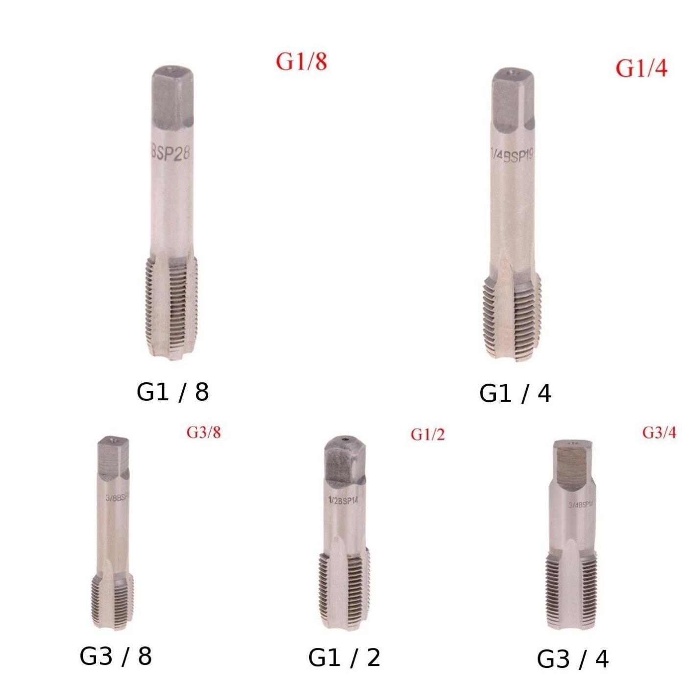 1* G1/8-3/4 High Speed Steel Taper Tap NPT Metal T... – Grandado