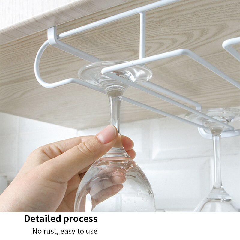 Wine Glass Rack Hanging Wine Cup Holder Bar Hanger... – Grandado