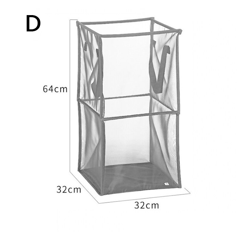 Foldable Mesh Laundry Basket Square Folding Easy C... – Vicedeal