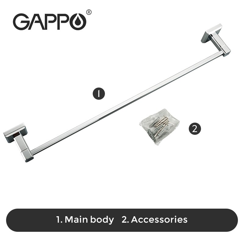 Gappo Wandmontage Enkele Handdoek Bars Messing Han... – Grandado