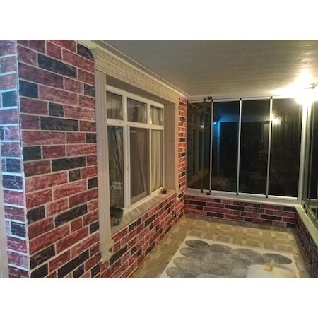 Burgundy Navy Blue 3D Self-Adhesive Wall Paper Wal... – Vicedeal