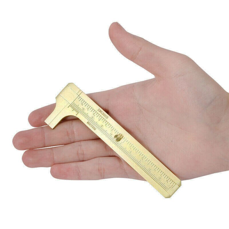 Mini Brass Scale 80/100mm Sliding Gauge Vernier Ca... – Grandado