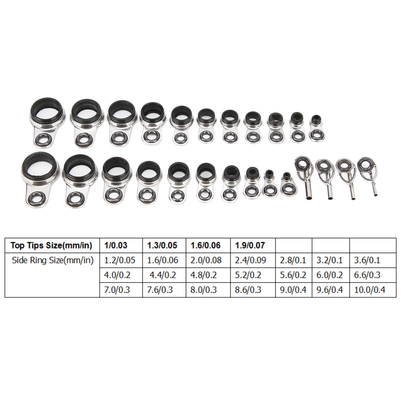 Fishing Rod Guides Line Ring Top Tip Telescopic Fi... – Grandado