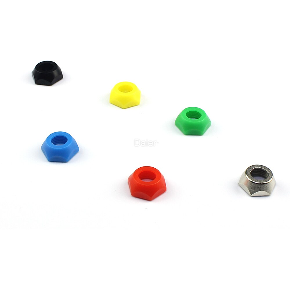 50PCS Colorful Plastic Nut For 6.35MM Phone Jack S... – Grandado