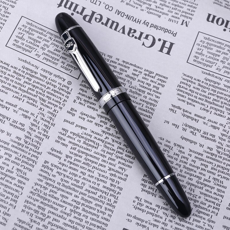 newest Jinhao 159 Fountain Pen Black And Silver M ... – Vicedeal