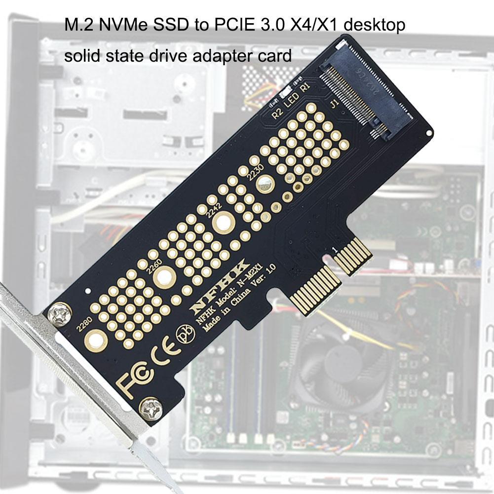 1pc NVMe PCIe M.2 NGFF SSD To PCIe X1 Adapter Card... – Vicedeal