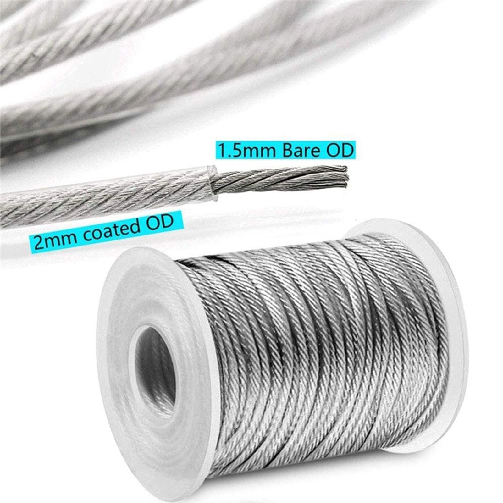 Coated Flexible Wire Rope Steel Pvc Coated Stainle... – Vicedeal