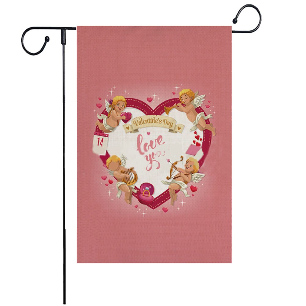 Reversible Valentines Day Garden Courtyard Flag Lo... – Grandado
