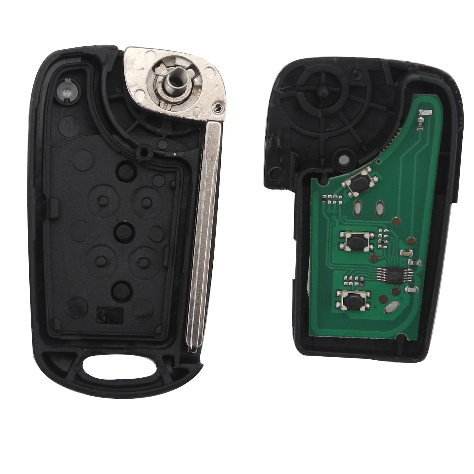 3 Button Flip Remote Car Complete Key 433MHZ ID46 ... – Grandado