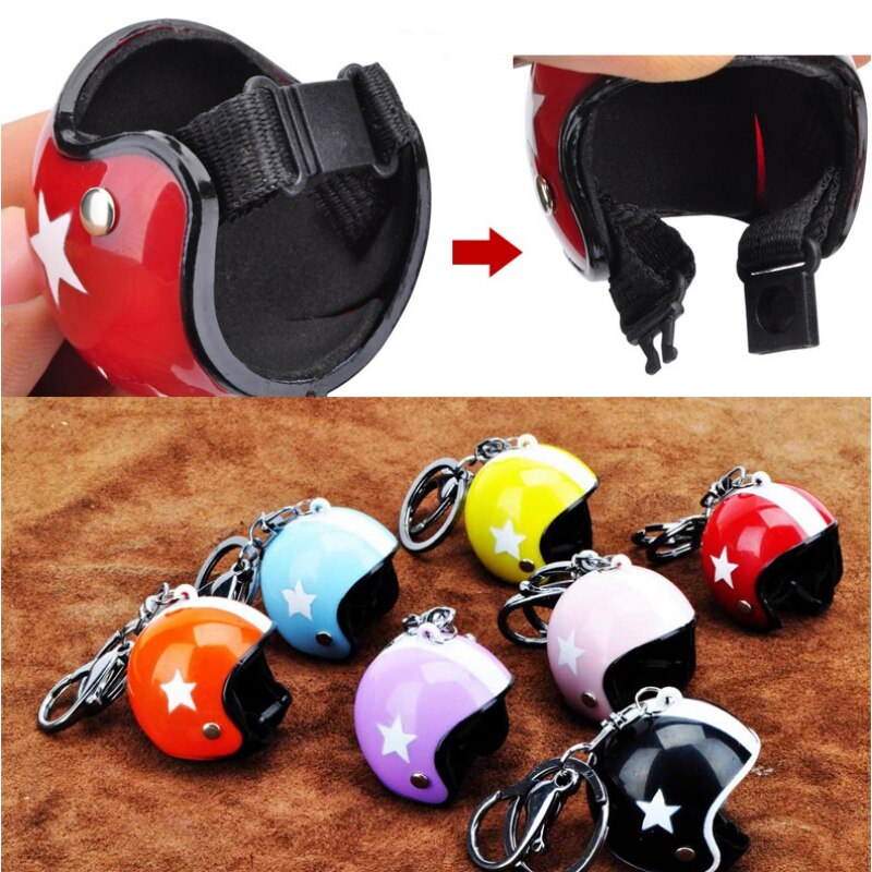 Helmet Cute Keychain Keyring Collection Phone Stra... – Grandado