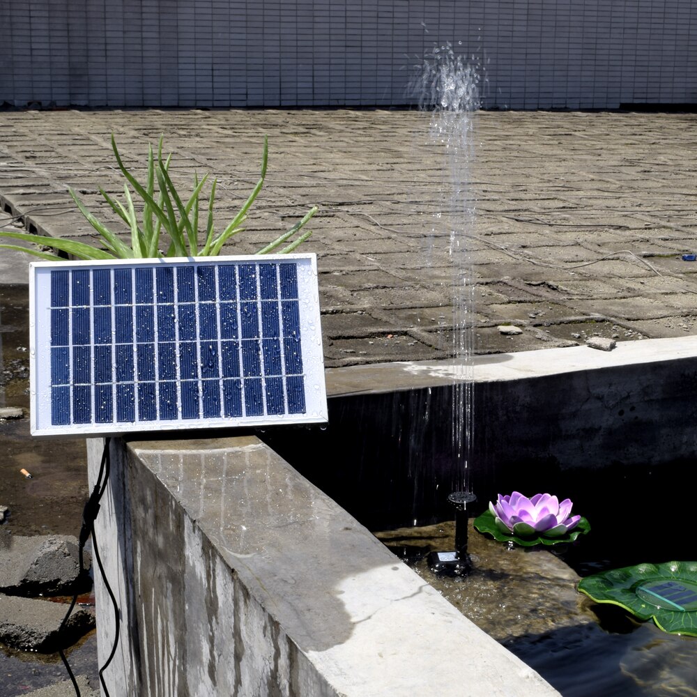 380L/H 5 W Solar Water Pomp Power Panel Kit Fontei... – Grandado
