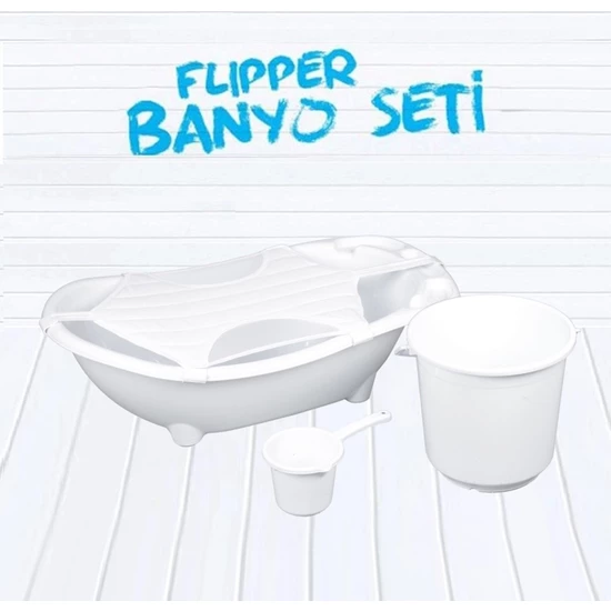 Flipper Baby Bath Tub Set-4'lü Bathtub Set – Grandado